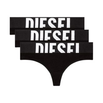Diesel Dreierpackung Tangas mit Cut-off-Logo - - Underwear - Damen - Schwarzk - XS
