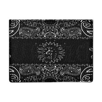 Philipp Plein Homme, Accessoires, Noir, Taille: ONE Size Leather Credit Cards Holder Paisley