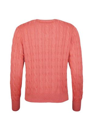 U.S.Polo Association Sweatshirt Shirt Pullover Cable V-Neck (1-tlg)