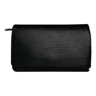 Louis Vuitton Portefeuille en cuir Pre-owned - Femme - Pre-owned - Noir - Taille: ONE Size