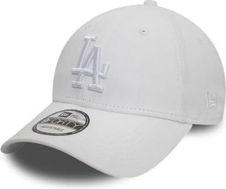 New Era Los Angeles Dodgers MLB League Essential Ton sur Ton Blanc 9Forty Casquette Ajustable