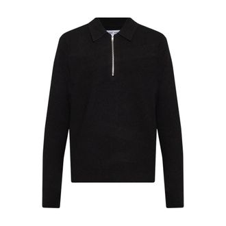 Sams&oslash;e & Sams&oslash;e Guna Half Zip - - Knitwear - Herren - Schwarzk - M