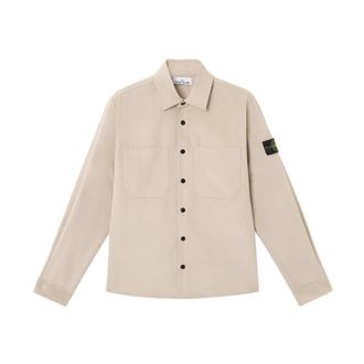 Stone Island Homme, Vestes, Beige, Taille: S Veste Beige &agrave; Poches Plaqu&eacute;es