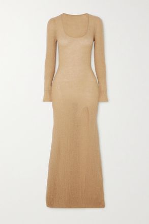 Jacquemus Dao Maxikleid Aus Geb&uuml;rstetem Rippstrick - Neutral