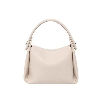 Generic Sac &agrave; main et sac &agrave; main en cuir v&eacute;ritable pour femme, cartable, sac &agrave; bandouli&egrave;re d&eacute;contract&eacute;, sac fourre-tout tendance, blanc, Medium