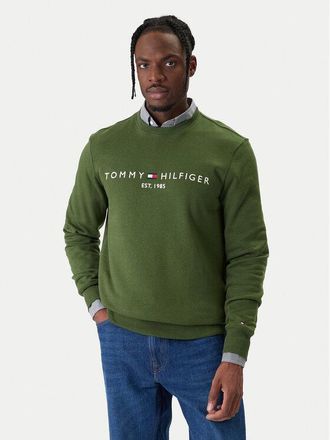 Tommy Hilfiger Sweatshirt Logo MW0MW11596 Gr&uuml;n Regular Fit