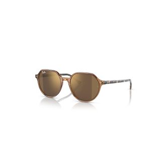Ray-Ban Thalia Sonnenbrillen Gelb Havana Gestreift Fassung Gold Glas 53-18