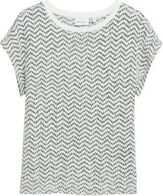 Comma Sweatshirt Sweatshirt Shirt aus Strukturjersey