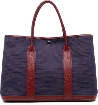 Herm&egrave;s Shopper - Toile and Negonda Garden Party 36 - Gr. unisize - in Blau - f&uuml;r Damen