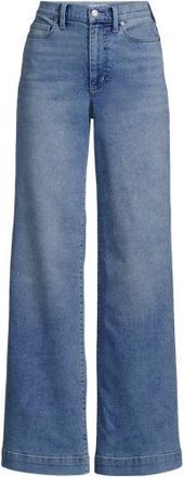 Lands End Recover Jeans High Waist mit weitem Bein, Damen, Gr&ouml;&szlig;e:52 81 plus, Blau, by Lands End