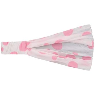 LIPODO 3 in 1 Dots Kinder Haarband mit Gummizug Stirnband waschbar leichtes Kopftuch Bandana Damen Kinder Fr&uuml;hjahr Sommer wei&szlig;-pink One Size
