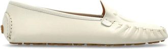 Ferragamo Femme, Chaussures, Beige, Taille: 36 1/2 EU Mocassins Danel en cuir