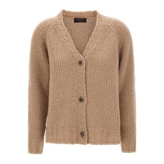 Gran Sasso Gilet en laine - Femme - Pulls - Beige - Taille: 36 FR