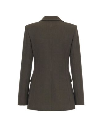 Patrizia Pepe Tailored Peak Lapel Blazer - Green