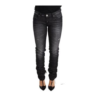 Acht Low Waist Skinny Denim - - Jeans - Damen - Schwarzk - W26