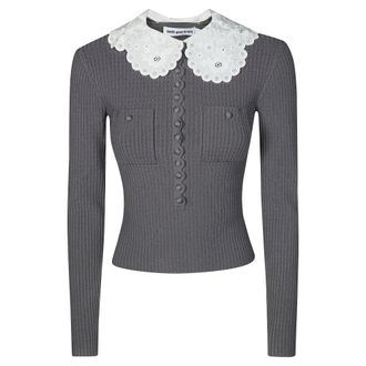 Self Portrait Femme, Pulls, Gris, Taille: 36 FR Cardigans