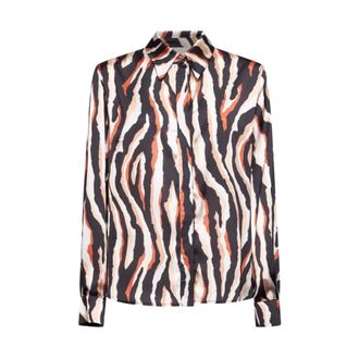 Silvian Heach Femme, Blouses et Chemises, Multicolore, Taille: 40 FR Chemise imprimé animalier