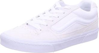 Vans Baskets en Toile Caldrone pour Homme Gum Port Royal, Maille en Daim Blanc, 43 EU