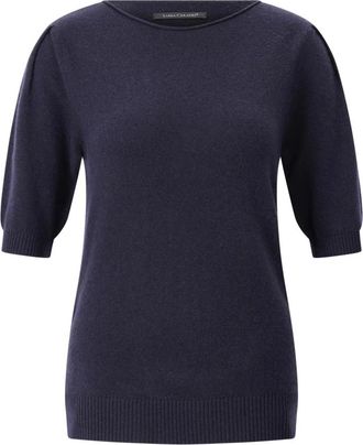Luisa Cerano Femme, Pulls, Bleu, Taille: 38 FR Pull en mélange cachemire