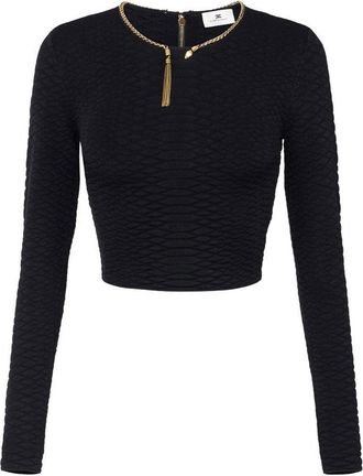 Elisabetta Franchi Top - Noir