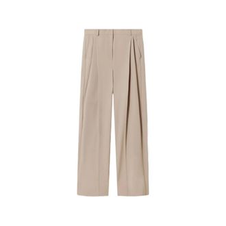 Stella McCartney Weite Hose mit Bundfalten - - Trousers - Damen - Grau - M