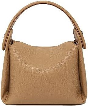 Generic Sac &agrave; main et sac &agrave; main en cuir v&eacute;ritable pour femme, cartable, sac &agrave; bandouli&egrave;re d&eacute;contract&eacute;, sac fourre-tout tendance, kaki, Medium