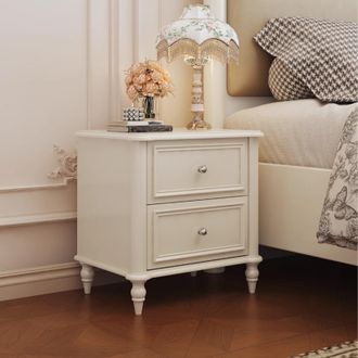 Generic Moderner Nachttisch, Hoher Nachttisch Mit R&ouml;Mischen S&auml;Ulenbeinen Und Abgerundetem Griff, Massivholz for B&uuml;Cher, Schreibtischlampe, Mobiltelefon