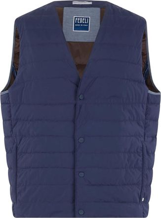 Fedeli Homme, Vestes, Bleu, Taille: 2XL Gilet Rembourr&eacute;
