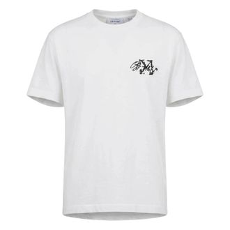Off-white T-shirt Skate Stroke 2 Arrow - Homme - Tops - Blanc - Taille: XL