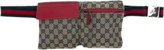 Gucci Sac banane en toile Pre-owned - Femme - Pre-owned - Beige - Taille: ONE Size