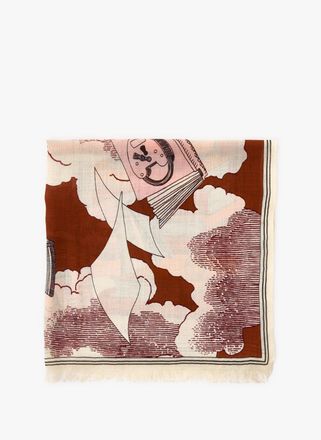 Inou&iuml;toosh &Eacute;charpe &agrave; imprim&eacute; en laine