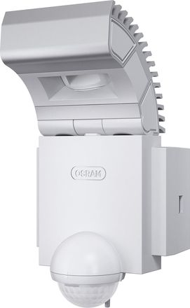 Osram LED-Spot, Noxlite, Außenlampe, Außenstrahler 60° schwenkbar und 70 ° kippbar, Bewegungsmelder, Dämmerungssensor, weiß, Kaltweiß - 6000K