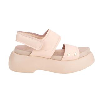 AGL Beige Puffy Flache Sandalen - - Shoes - Damen - Beige - 39 EU