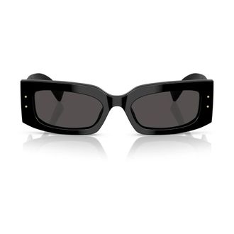 Dolce & Gabbana unisex, Accessoires, Noir, Taille: 55 MM Lunettes de soleil rectangulaires en ac&eacute;tate