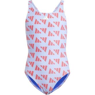 adidas Kinder Badeanzug Logo Graphic V-Back Kids
