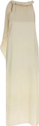 Loulou Studio Femme, Robes, Beige, Taille: 40 FR Susan Twisted Collar Dress