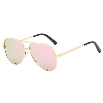 Generic Lunettes De Soleil Dext&eacute;rieur En M&eacute;tal For Hommes, Vacances, Conduite For Femmes, UV400(Pink)