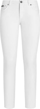 Dolce & Gabbana Femme, Jeans, Blanc, Taille: 40 FR Pantalone 5 Tasche