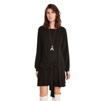 Patrizia Pepe Femme, Robes, Noir, Taille: 36 FR Short Dress