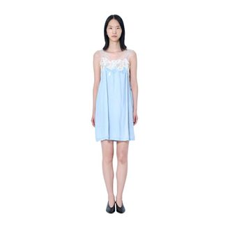 Maison Margiela Slip Dress mit Taping - - Dresses - Damen - Blau - XS