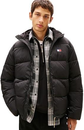Tommy Jeans TJM Vail Hooded Puffer Ext Dm0Dm22296 Doudoune, Black (Black), XXL Homme