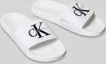 Calvin Klein Badeschuhe mit Logo Print