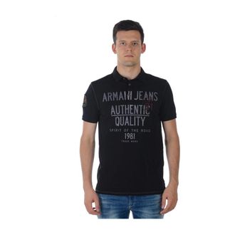 Armani Jeans Polo Shirts - - Tops - Herren - Schwarzk - L