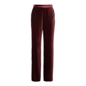 Etro Red Velvet Relaxed Fit Hose - - Trousers - Damen - Rot - M
