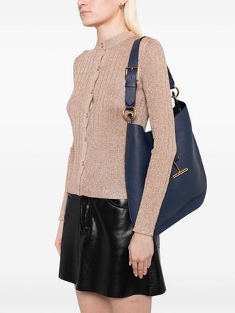 Tom Ford Womens Shoulder Bag Tara Large Blue Calf Leather