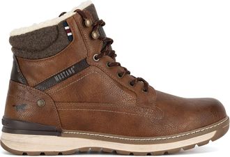 Mustang Jeans Schnürschuhe Mustang 4141-610 Braun