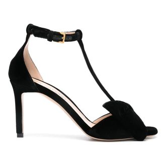 Tom Ford Femme, Chaussures, Noir, Taille: 37 EU Sandales à Talons Mi-Hauts