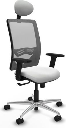 Piqueras y Crespo Armlehnenstuhl Zulema, h&ouml;henverstellbare Lendenwirbelst&uuml;tze und festes Kopfteil, ausgestattet mit 3 Positionen und Schneideschaum. Mit Rollen von 65 m