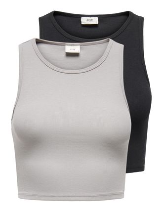 Jacqueline de Yong Jdysofia S/L Crop Tank Top 2-Pack JRS