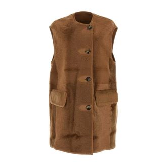 Max Mara Femme, Vestes, Brun, Taille: 32 FR Cappotto Effige